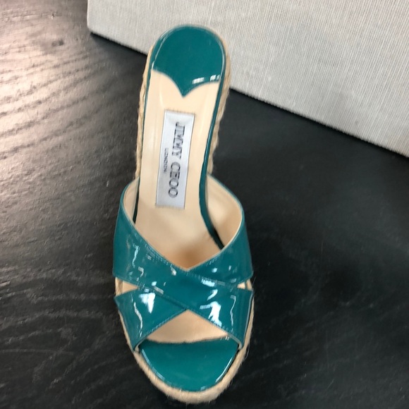 Jimmy Choo | Shoes | Jimmy Choo Phyllis Turquoise Espadrilles | Poshmark